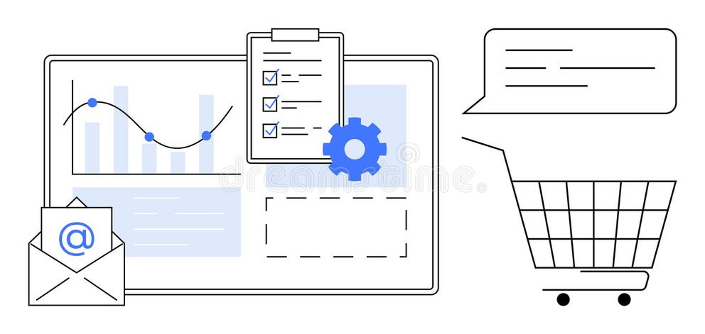 Business and E-commerce Analytics with Shopping Cart, Charts, and ...