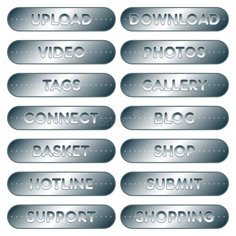 Set of web signs stock vector. Illustration of video - 223901212