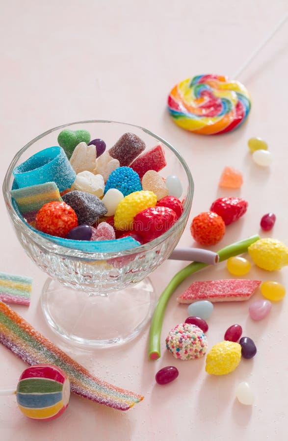 Various Candy Sweets and Lollipops Stock Image - Image of concept ...