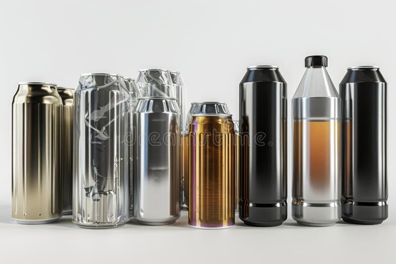Various Cans in Different Colors and Sizes. Suitable for Food and ...