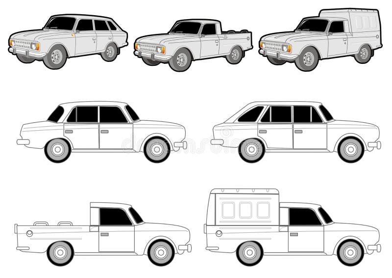 Mini Car stock vector. Illustration of draw, transportation - 9978812