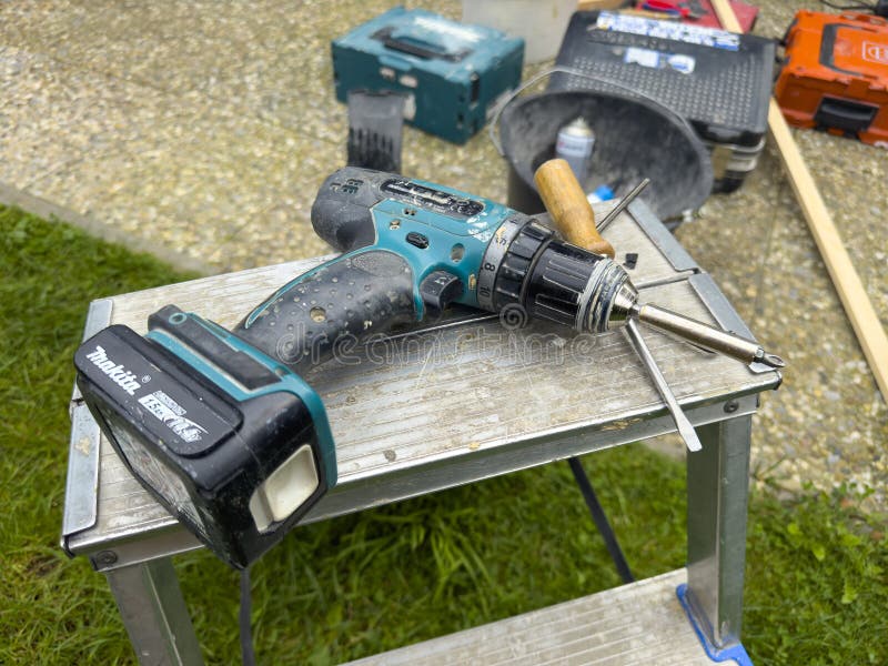 Various Carpenter S Tools for Repairing Wooden Window Frames Editorial ...