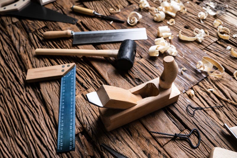 Various Carpenter Tools stock photo. Image of equipment - 211168316