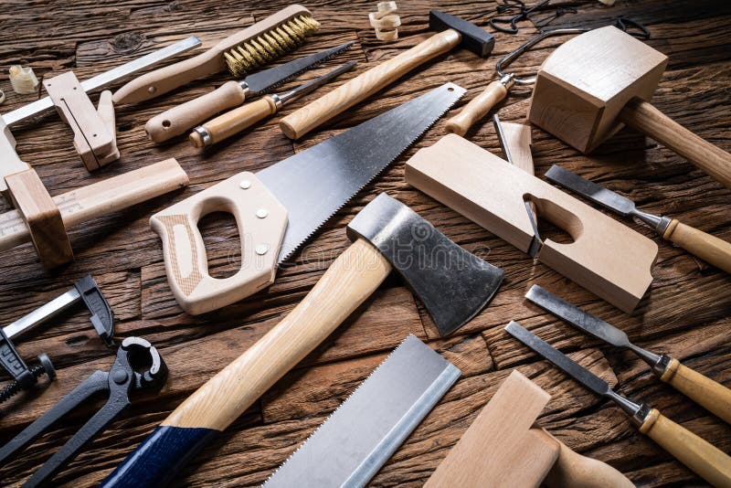 Various Carpenter Tools stock photo. Image of carpenter - 211168770