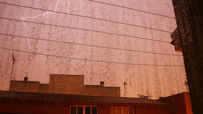 Powerfull lightning 5 stock image. Image of water, heavystorm - 129293729