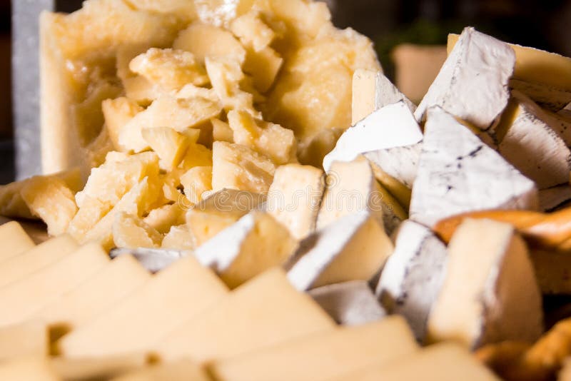 Various cheeses stock photo. Image of luxury, parmesan - 98492360