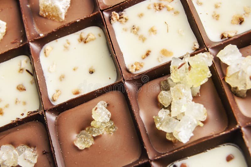 Various chocolate pralines stock image. Image of love - 29527279