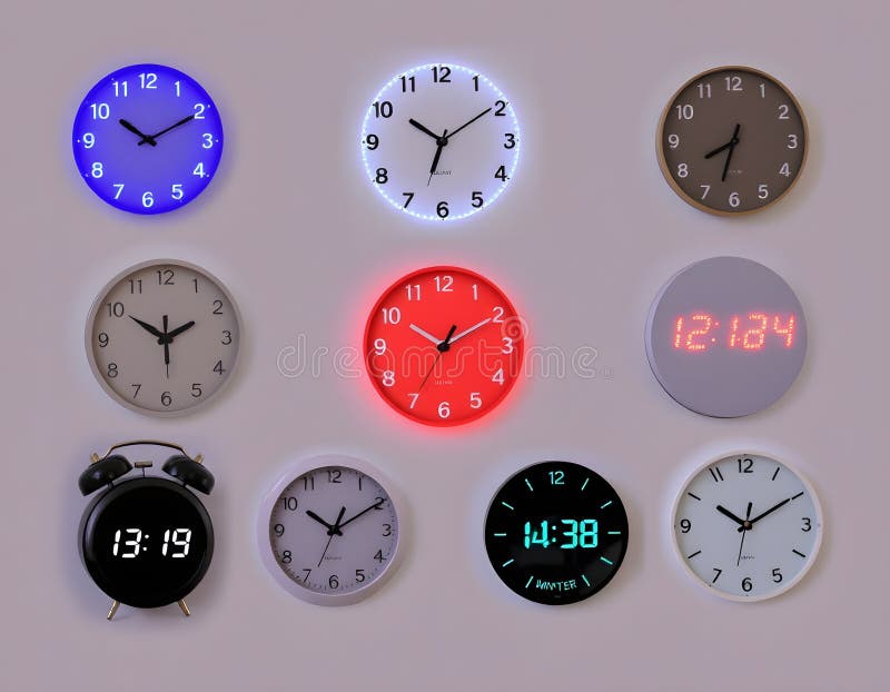 Classic Wall Clock Designs Stock Illustrations – 198 Classic Wall Clock ...