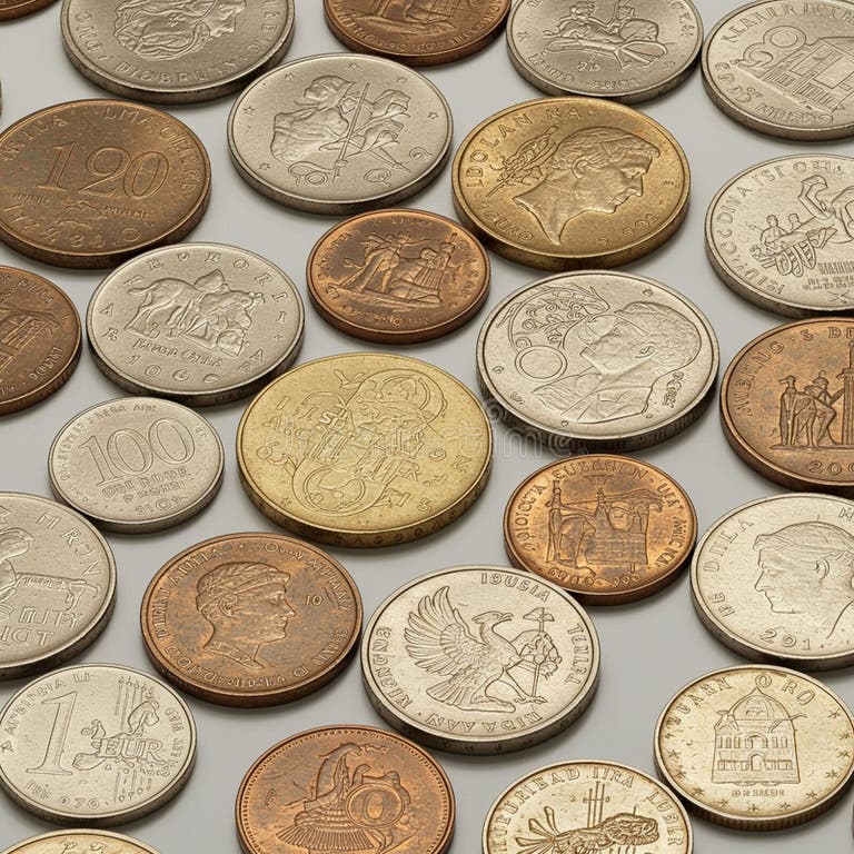 Various Coin Designs Stock Illustrations – 322 Various Coin Designs ...