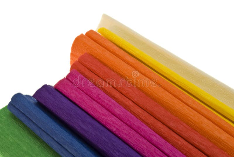 Various color paper stock image. Image of rainbow, colored - 12098883