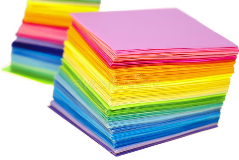 Various color paper stock photo. Image of office, palette - 12908448