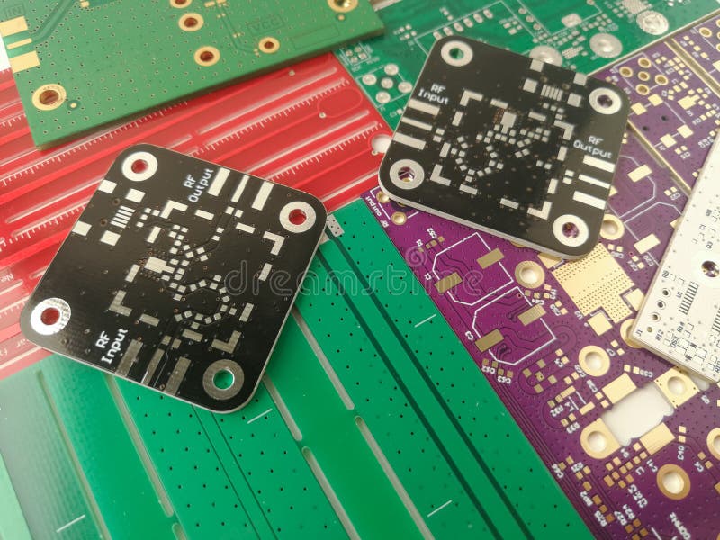 Various Color PCB Projects Close Up Stock Image - Image of panel, mask ...