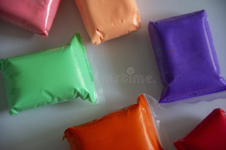 Various Colored Erasers on a White Background Stock Photo - Image of ...