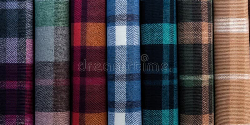 Various Colored Plaid Fabric Samples for Design Inspiration. Ideal for ...