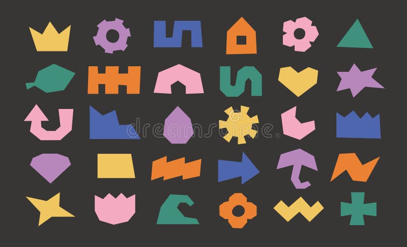 Funky Angular Vector Cloud Stock Illustrations – 3 Funky Angular Vector ...