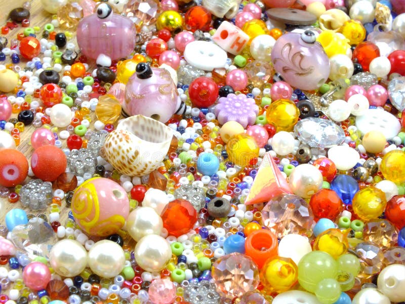 Various colorful beads stock image. Image of creativity - 53777743