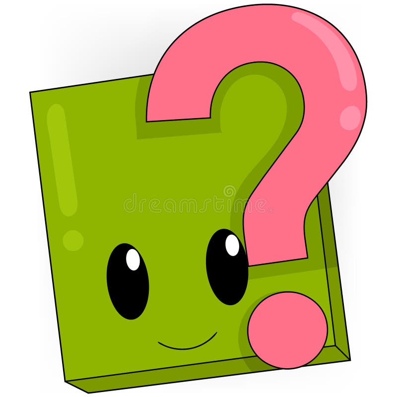 VARIOUS COLORFUL CHARACTERS with QUESTION MARKS SYMBOLIZING CURIOSITY ...