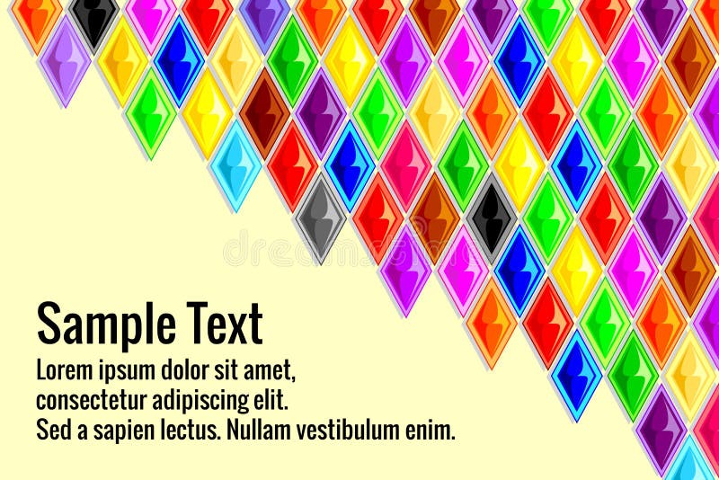 Various Diamond Shapes Line Icons Set Stock Vector - Illustration of ...