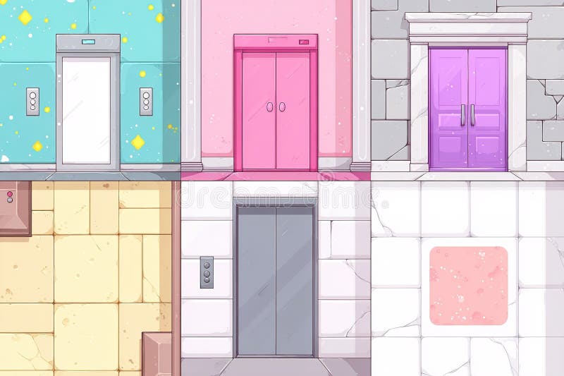Colorful Elevator Stock Illustrations – 1,232 Colorful Elevator Stock ...