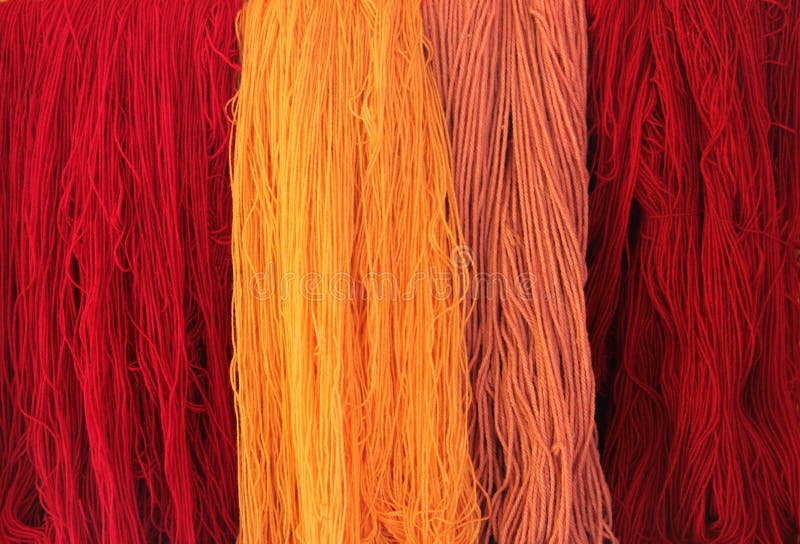 Colorful Strings of Yarn at Store Stock Photo - Image of arequipa ...