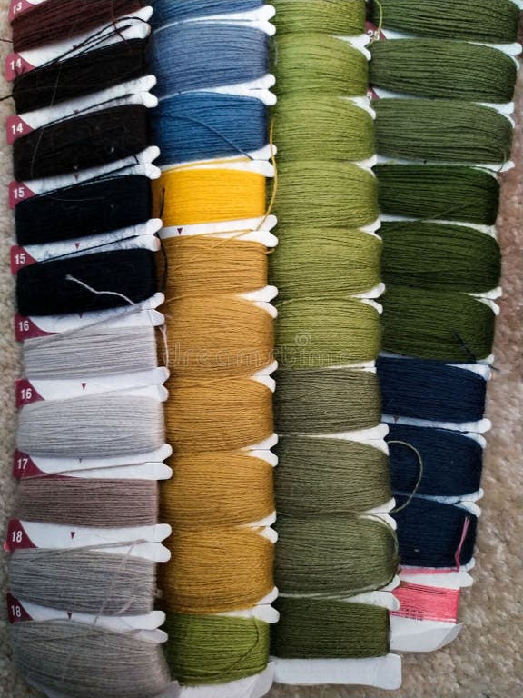 Various Colorful Threads for Embroidery As Background. Hobbies ...