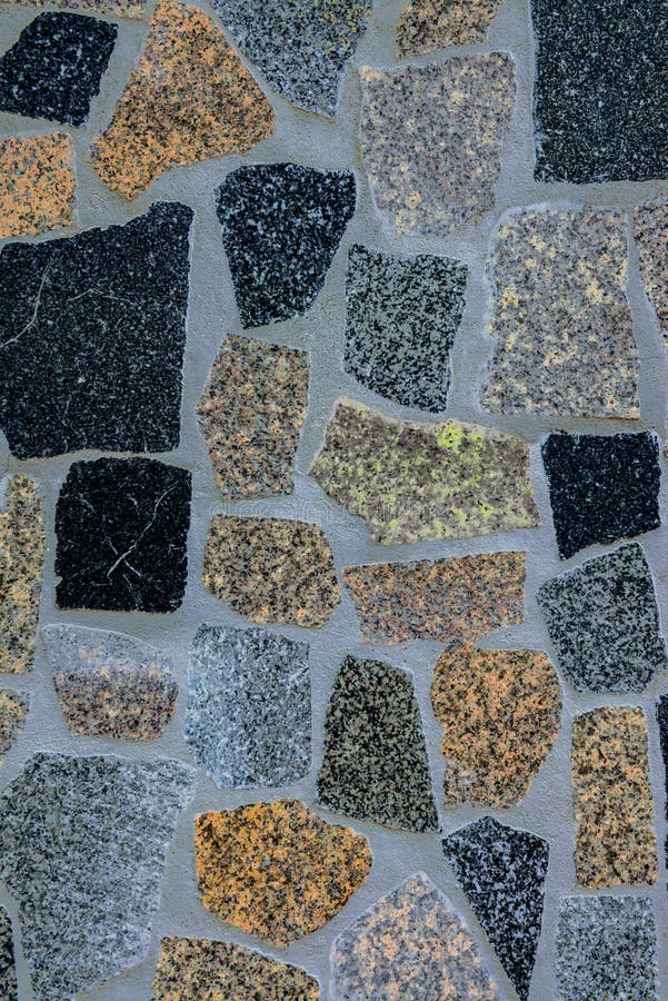 Various Colors of Granite are Embedded into the Concrete Panels Stock ...