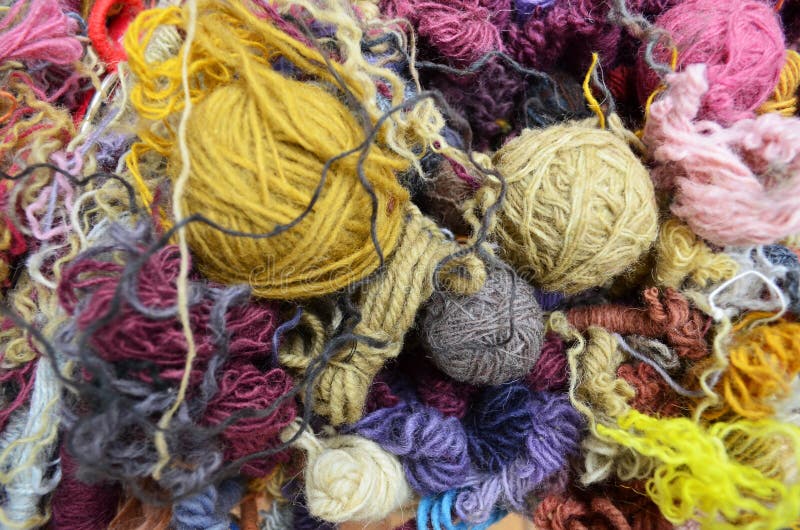 Various colors of wool stock image. Image of brown, detail - 95663379