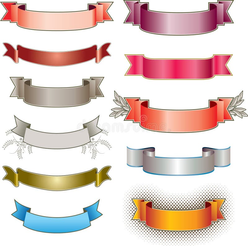 Various colourful banners stock vector. Illustration of colorful - 4719459