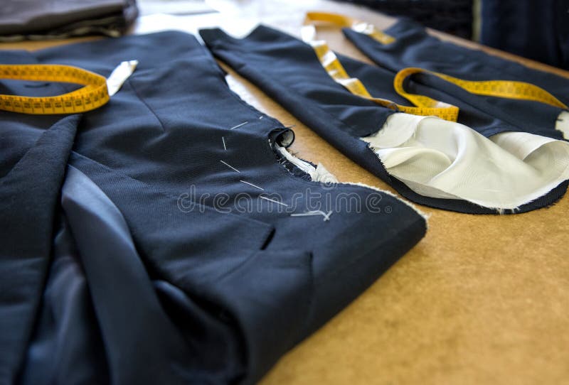 Various Components of a Gents Jacket Stock Image - Image of parts ...