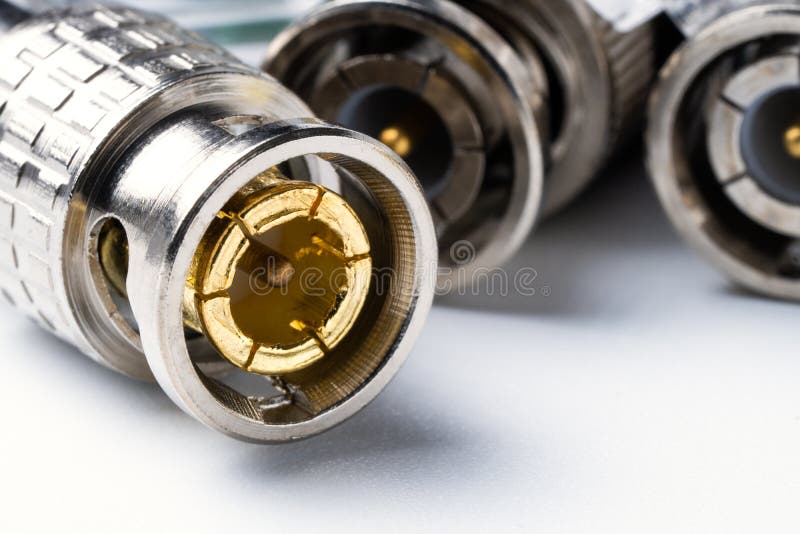 Various Connectors for Coaxial and Twisted Pair Cable, for Video Signal ...