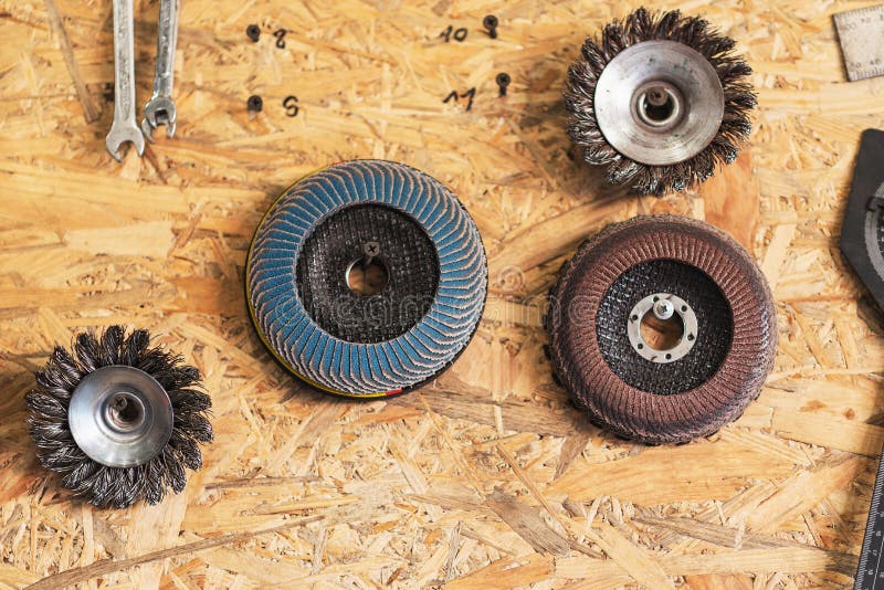 Various Construction Tools are Hanging on the Osb Board Stock Image ...