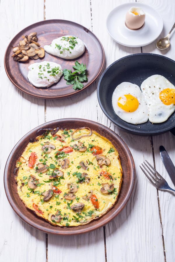 Various of cooking eggs stock image. Image of close - 112337701