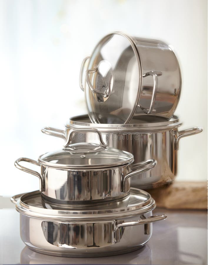 Various cooking pots stock photo. Image of gray, saucepan - 72626304