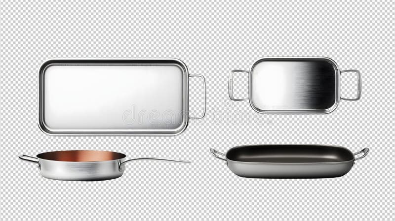 Various Cookware Isolated on Transparent Background Png Stock Photo ...