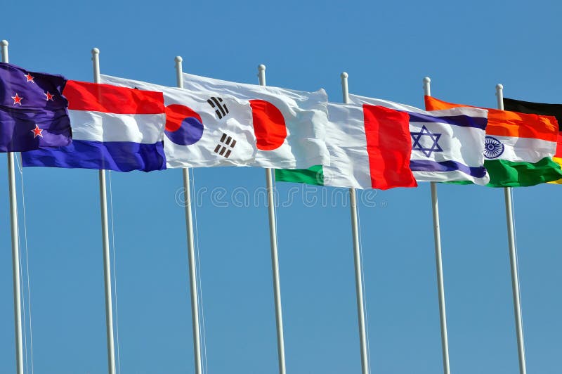 Various country flags stock photo. Image of nation, blue - 13301882