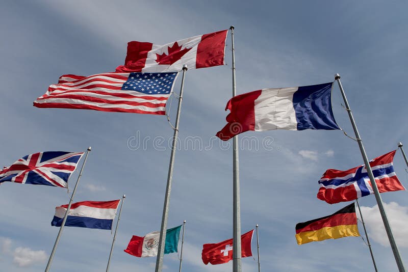 Various country flags stock image. Image of yellow, country - 27042541
