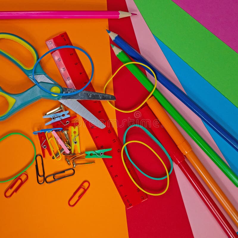 200 Various Craft Materials Colored Paper Stock Photos - Free & Royalty ...