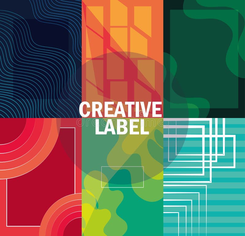 Various creative labels stock vector. Illustration of design - 233014652