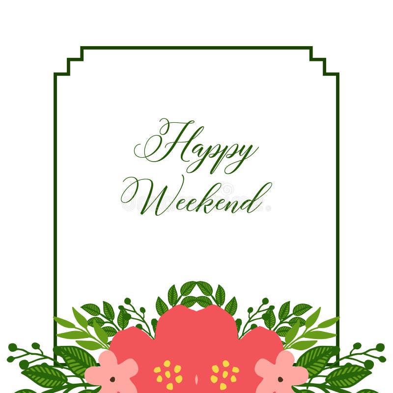 Various Crowd of Leaf Floral Frame, with Pattern of Wallpaper Card, for ...