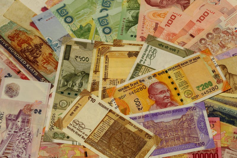 Various Currencies Notes, Different Money from Many Countries Stock ...