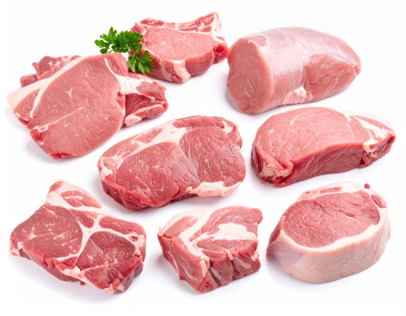 Diversos Cortes De Carne Fresca De Alta Calidad Imagen de archivo ...