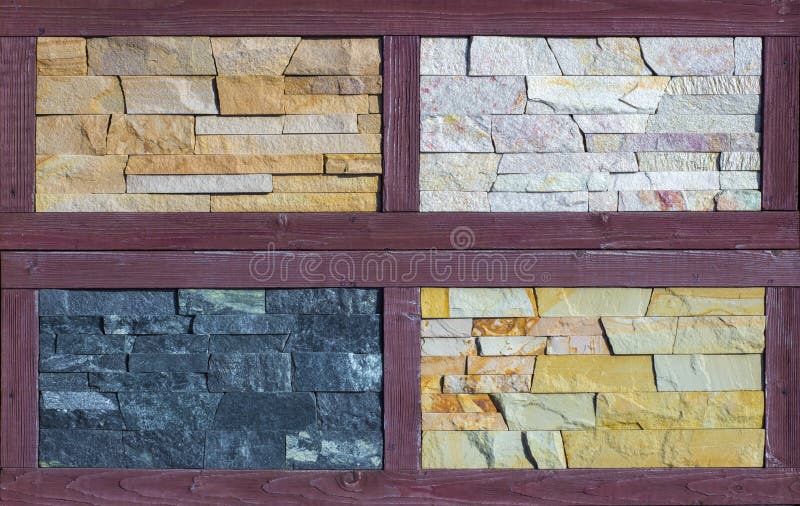 Various Decorative Tiles, and Natural Stone Samples Stock Image - Image ...