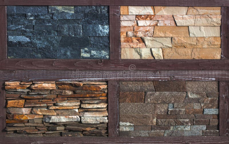 Various Decorative Tiles, and Natural Stone Samples Stock Photo - Image ...