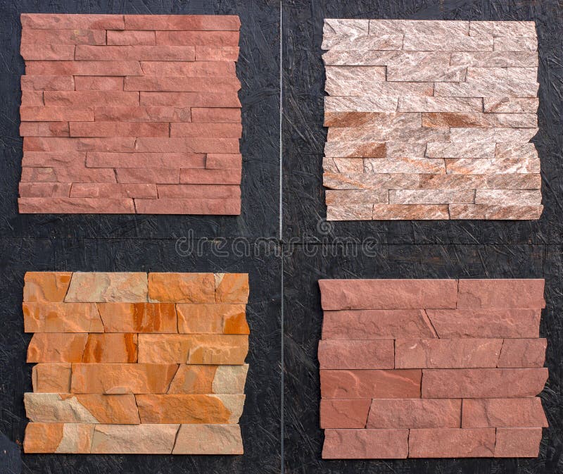 Various Decorative Tiles, and Natural Stone Samples Stock Photo - Image ...