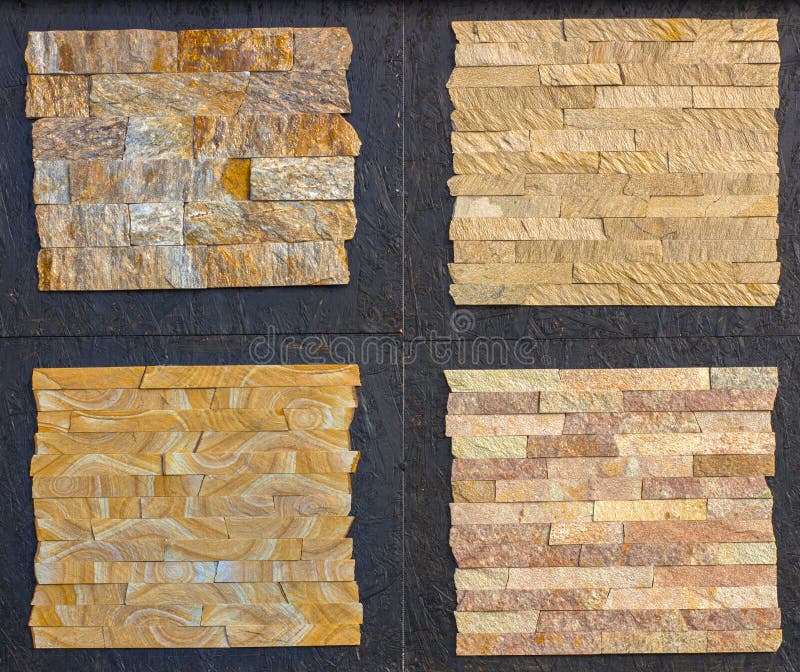 Various Decorative Tiles, and Natural Stone Samples Stock Photo - Image ...