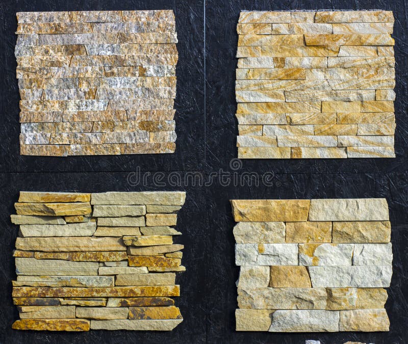 Various Decorative Tiles, and Natural Stone Samples Stock Photo - Image ...