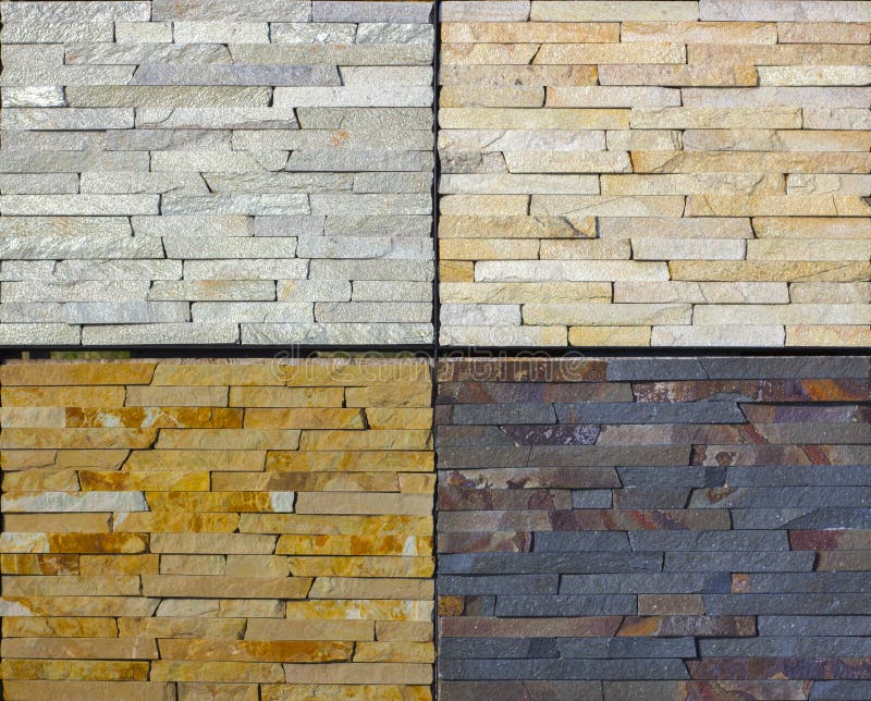 Various Decorative Tiles, and Natural Stone Samples Stock Image - Image ...