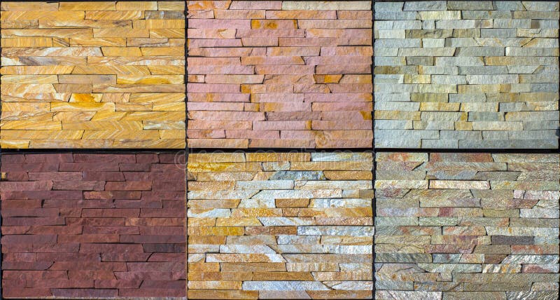 Various Decorative Tiles, and Natural Stone Samples Stock Photo - Image ...