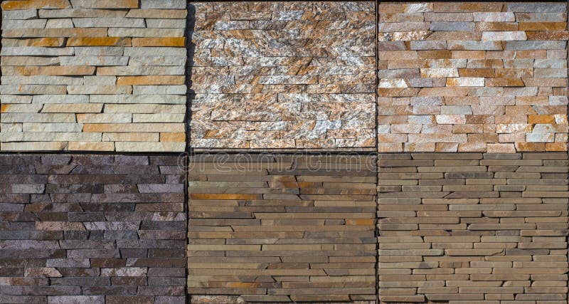 Various Decorative Tiles, and Natural Stone Samples Stock Photo - Image ...