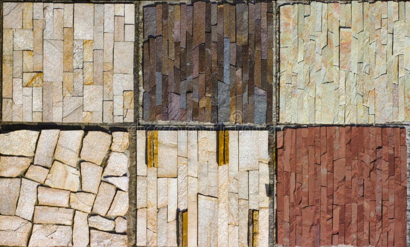 Various Decorative Tiles, and Natural Stone Samples Stock Photo - Image ...